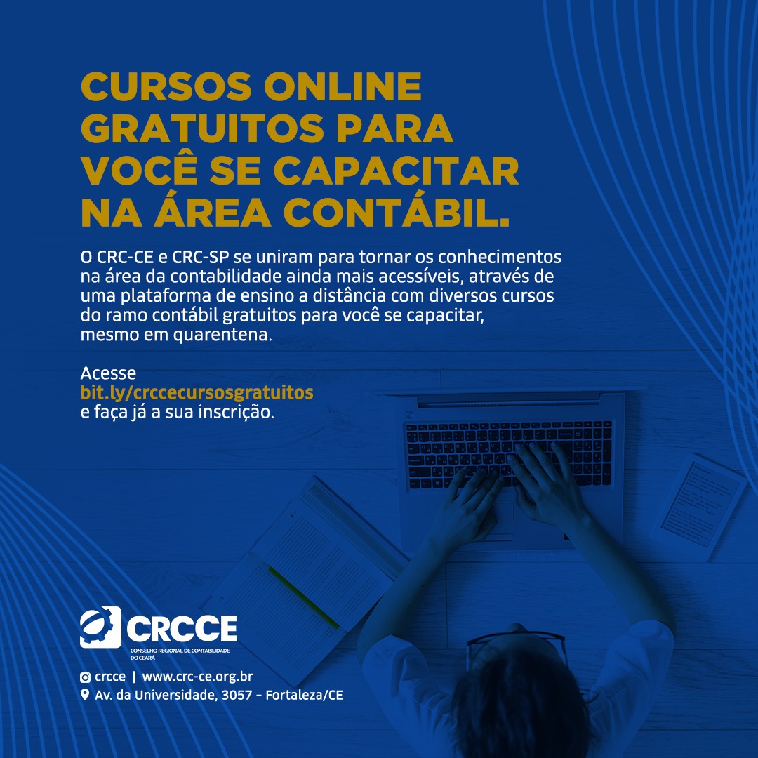 Cursos online para você se capacitar na área contábil – CRC-CE