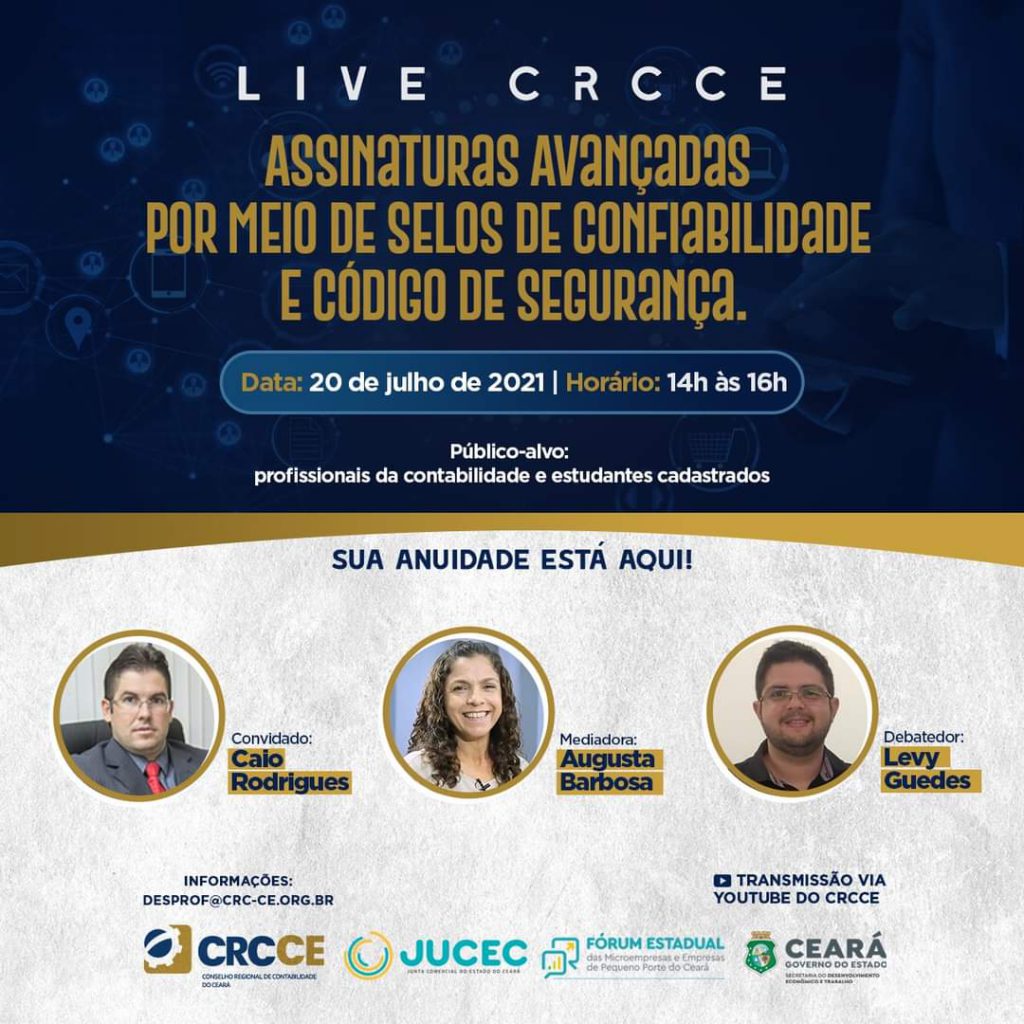 CRCCE e Jucec apresentam live especial sobre as novas assinaturas ...